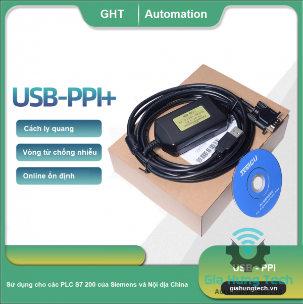Cáp lâp trình USB-PPI cho dòng PLC S7200 của Siemens - Công Ty TNHH Tự ...